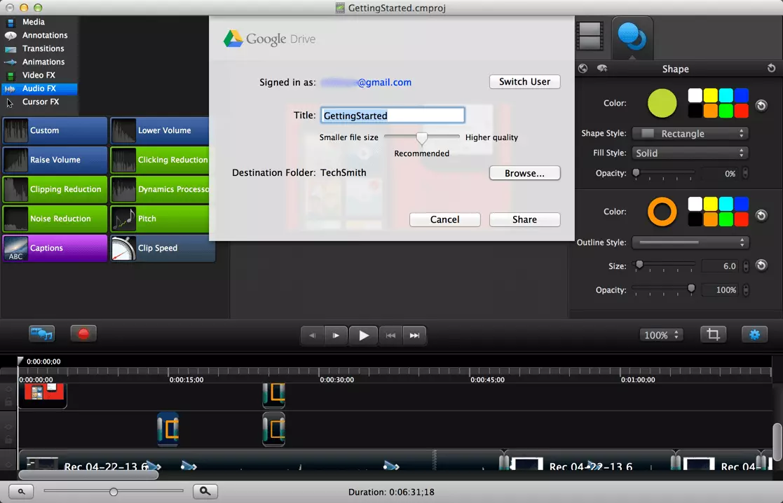 9 ການສອນວິດີໂອ Camtasia Studio 8 ຟຣີ