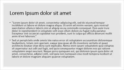 PowerPoint slaids pilns ar tekstu