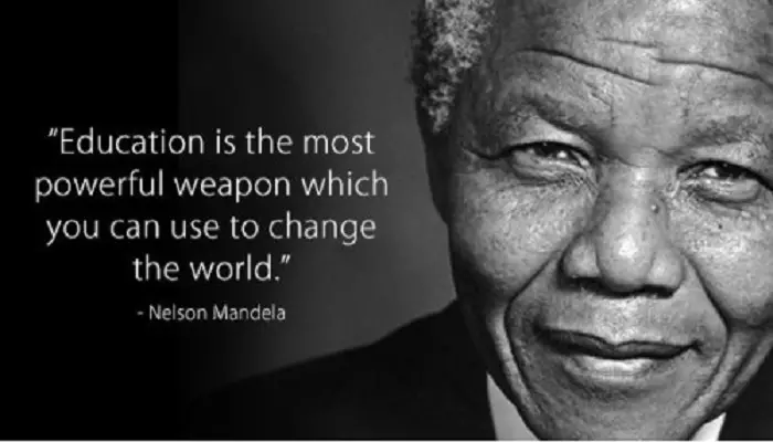 Cita de Nelson Mandela--Crédito: www.edopt.org.uk