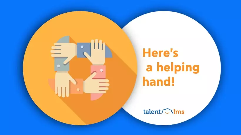 Со мала помош од мојот LMS: Опции за помош на TalentLMS